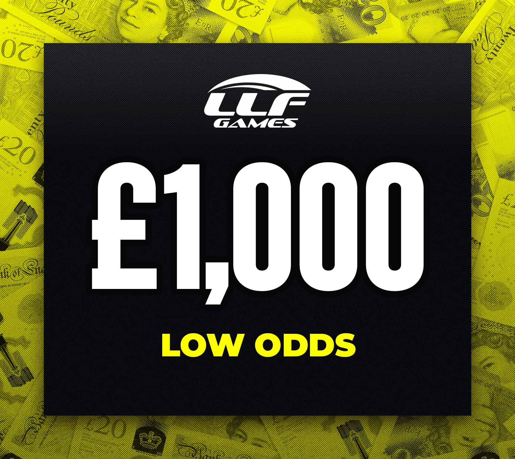 £1000 Tax Free Cash - Low Odds! | LLF Games