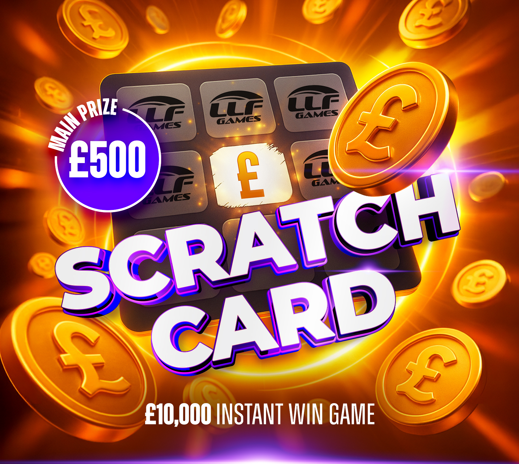£10,000 Scratch Card Instant Win (Scratch To Win) | LLF Games