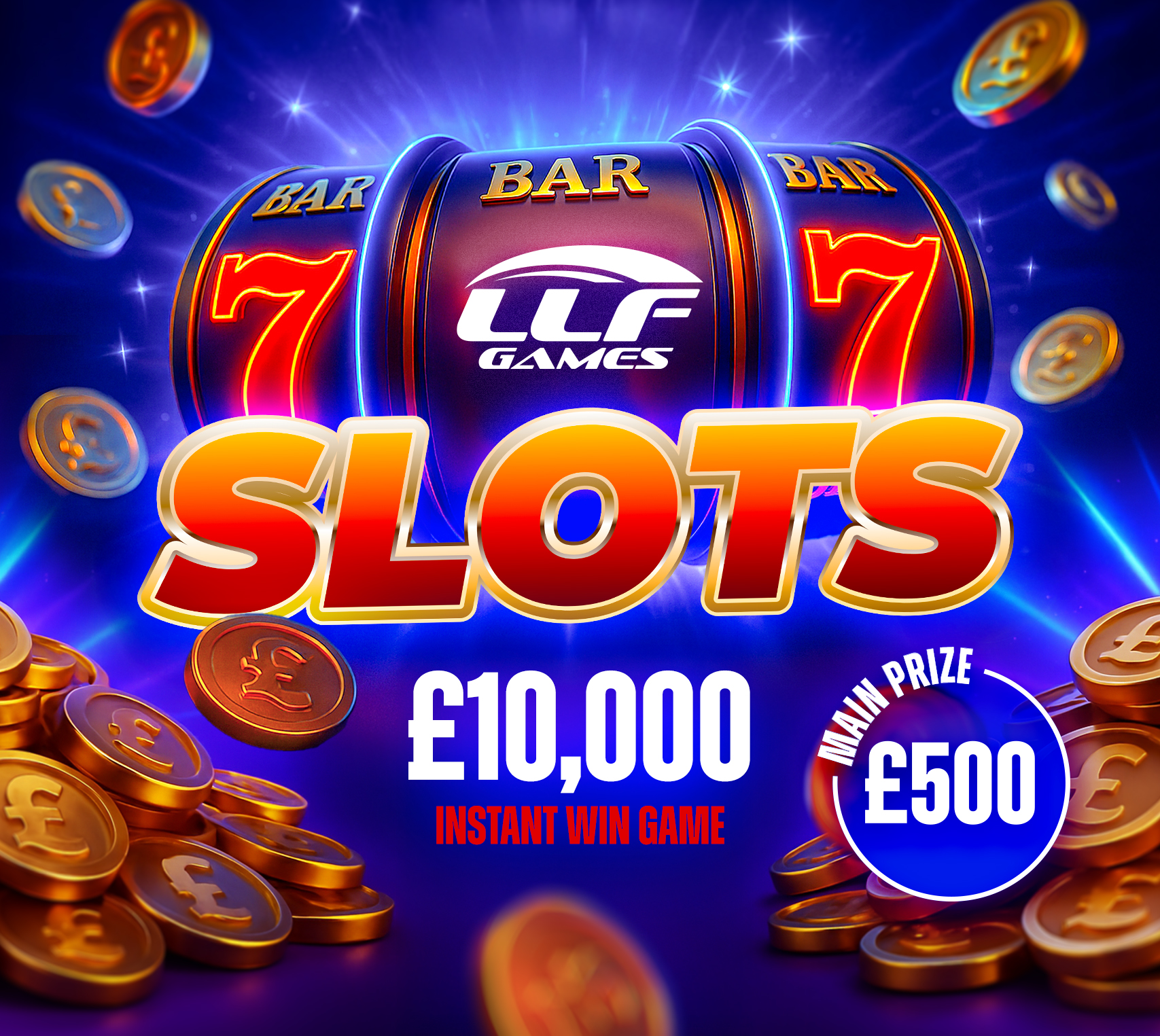 £10,000 Slot Machine Instant Win (Spin To Win) | LLF Games