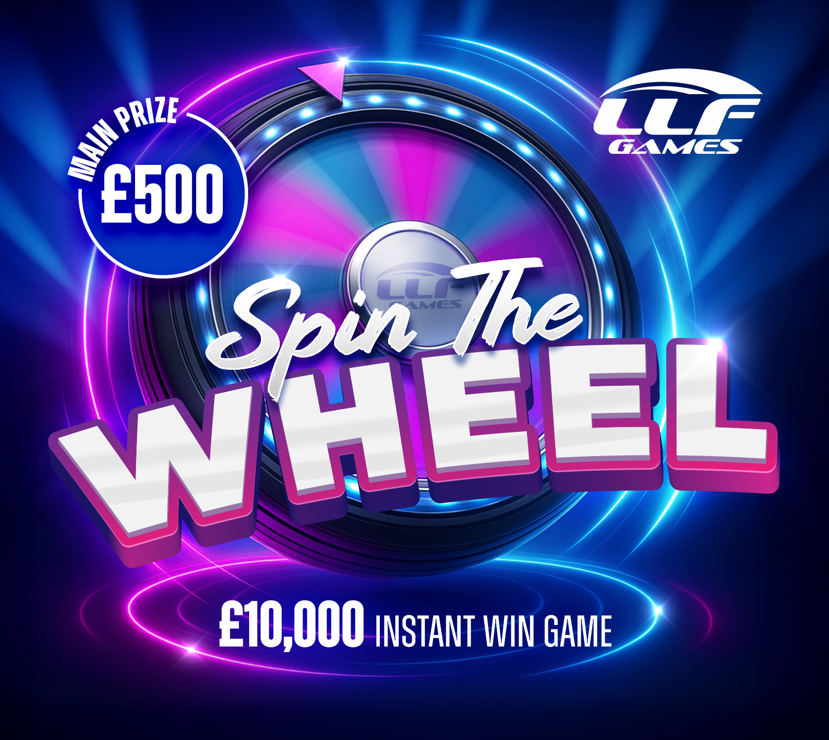 £10,000 Wheel Spin Instant Win (Spin To Win) | LLF Games